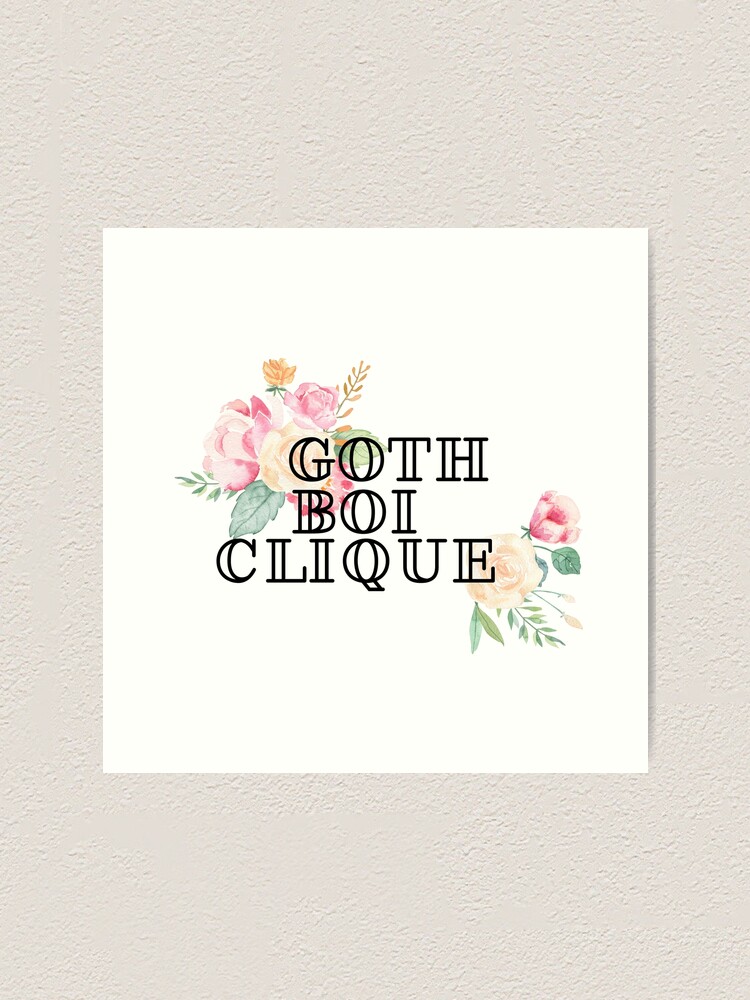 "Goth Boi Clique " Art Print for Sale by Bidoctor | Redbubble