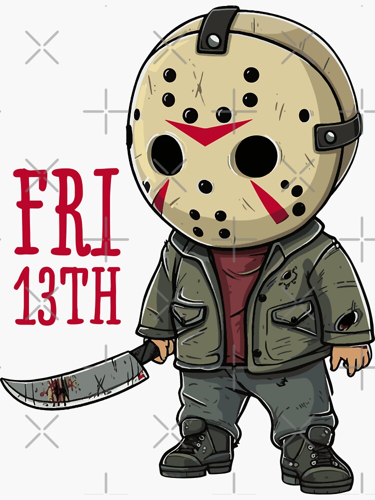 "Friday the 13th, Jason Voorhees Chibi" Sticker for Sale by keytee ...