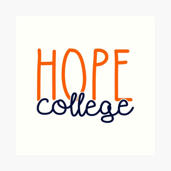 "Hope College" Art Print for Sale by its-anna | Redbubble
