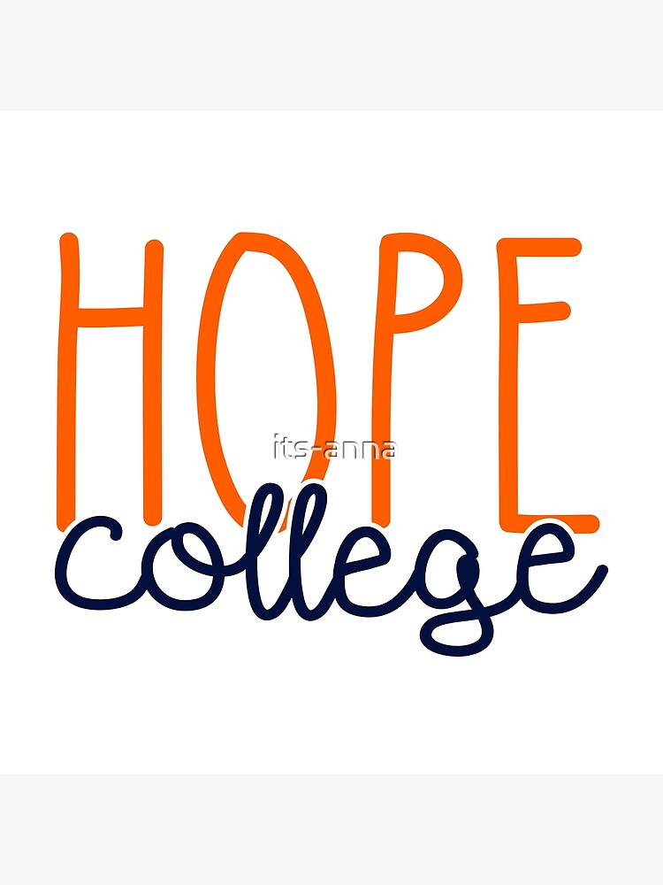 "Hope College" Art Print for Sale by its-anna | Redbubble