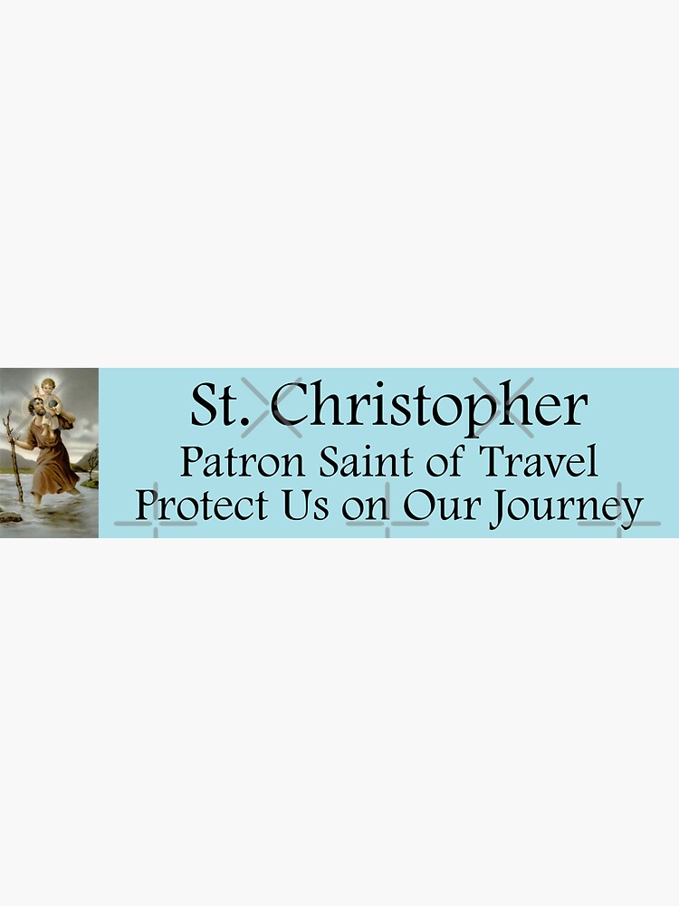 "St. Christopher Patron Saint of Travel Protect Us on Our Journey ...