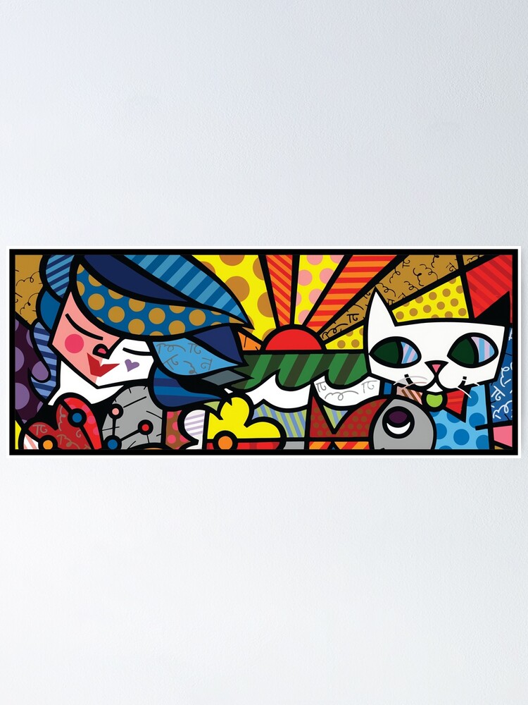 "Romero Britto" Poster for Sale by dottyshai | Redbubble