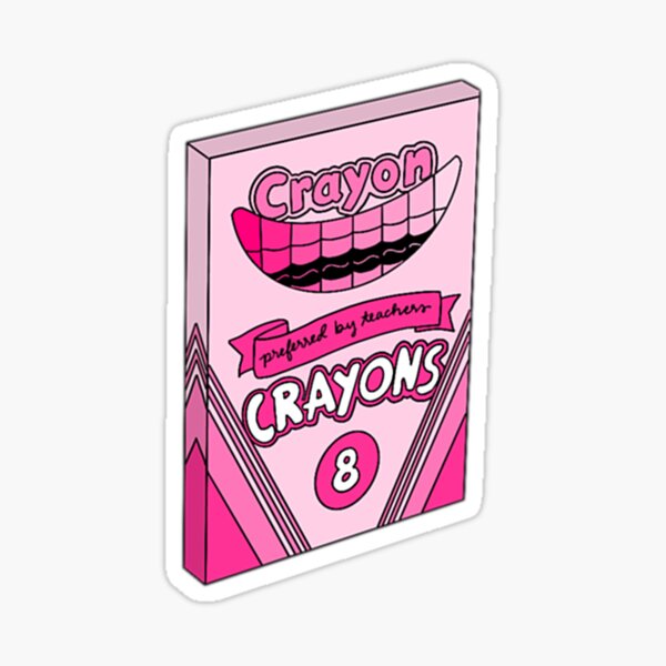 "Teacher Crayons Sticker" Sticker for Sale by artbyjadin | Redbubble