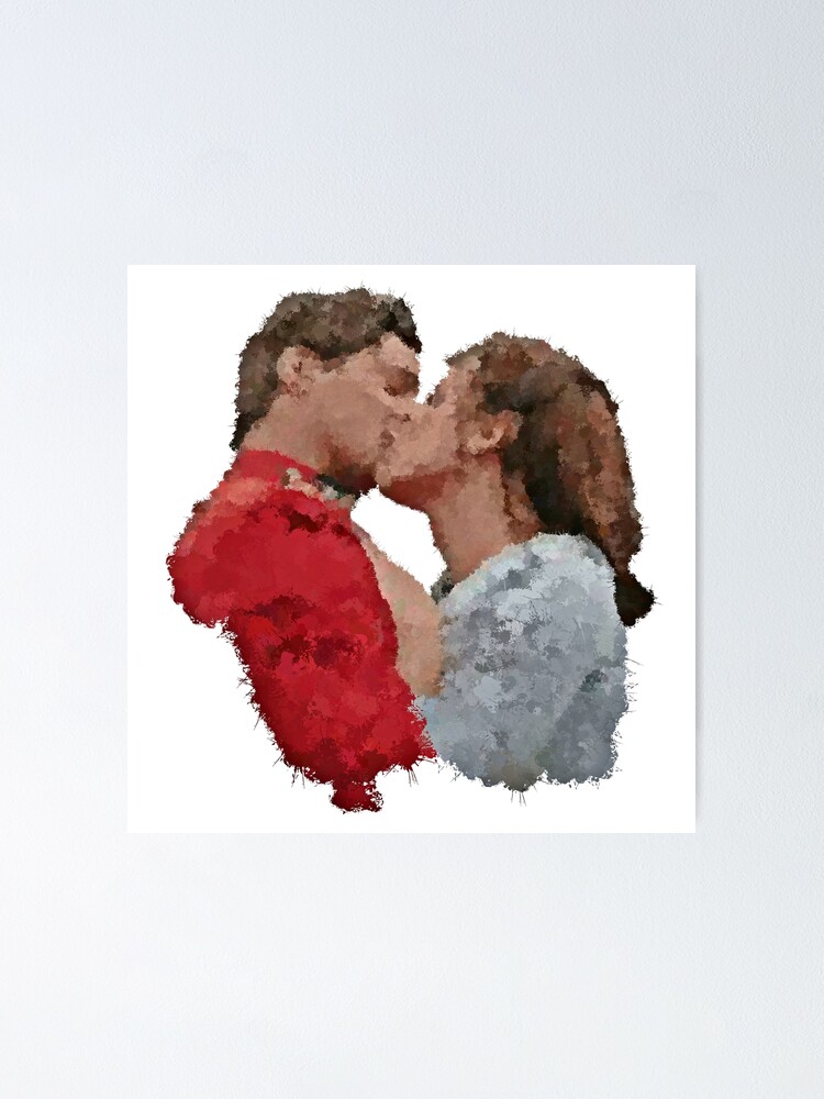 A Kiss To Remember Poster For Sale By Erniesartwork Redbubble
