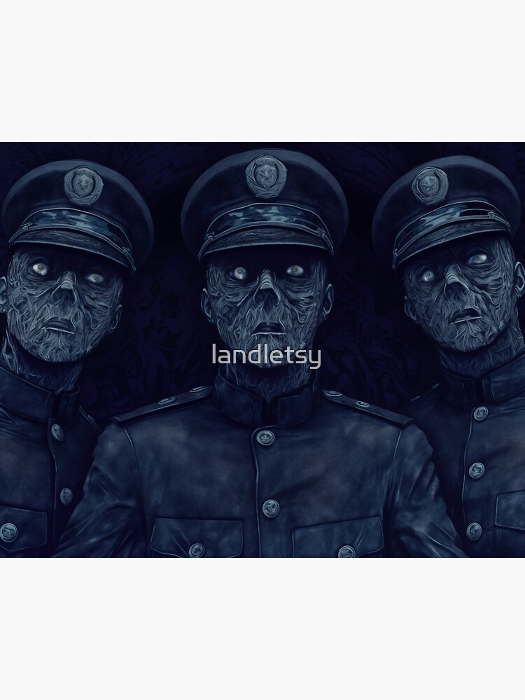 "Undead Soldiers in Dark Uniforms" Sticker for Sale by landletsy ...
