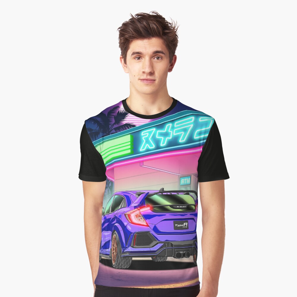 "Honda Civic Type R FK8 Neon Night" Poster for Sale by Joshirosung ...