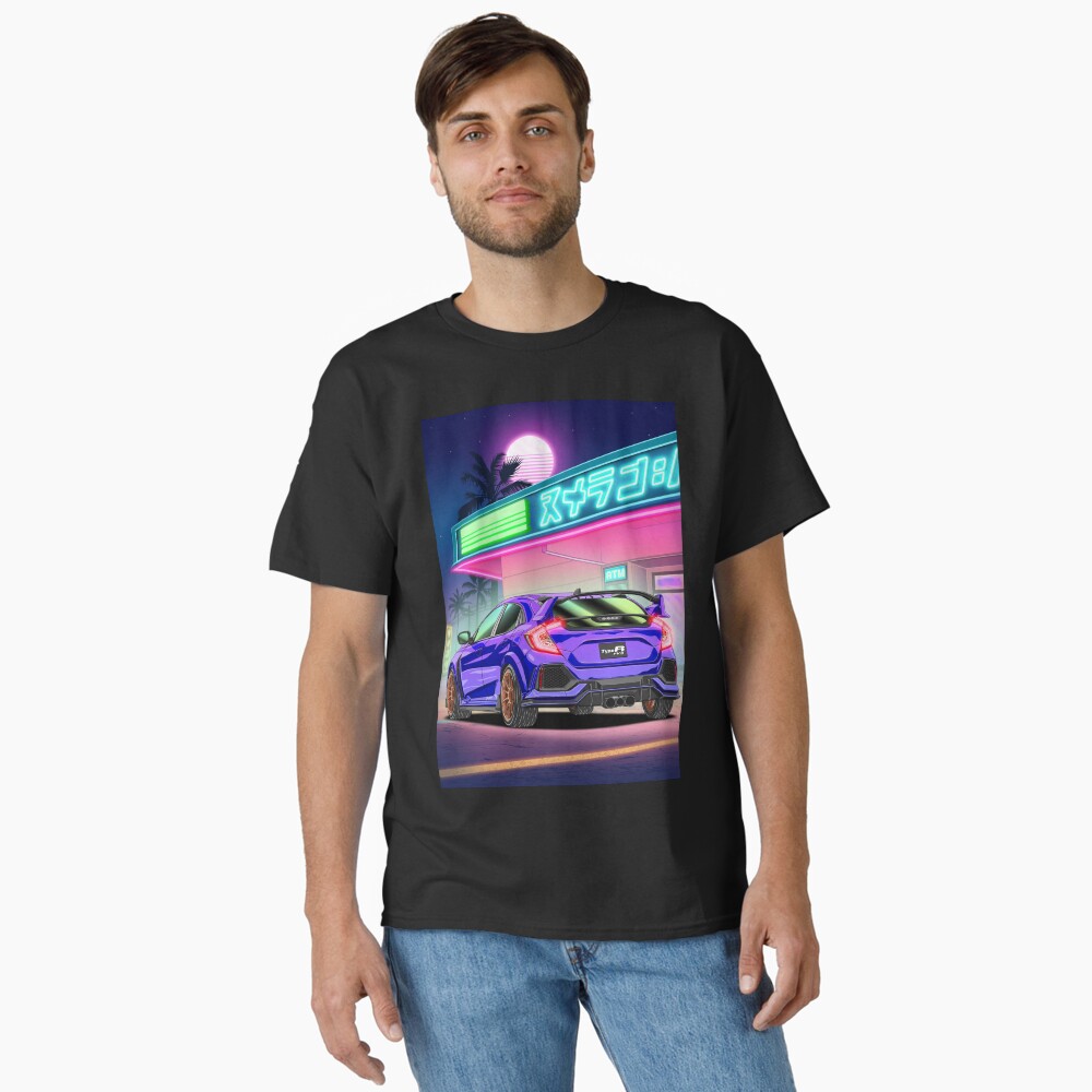 "Honda Civic Type R FK8 Neon Night" Poster for Sale by Joshirosung ...