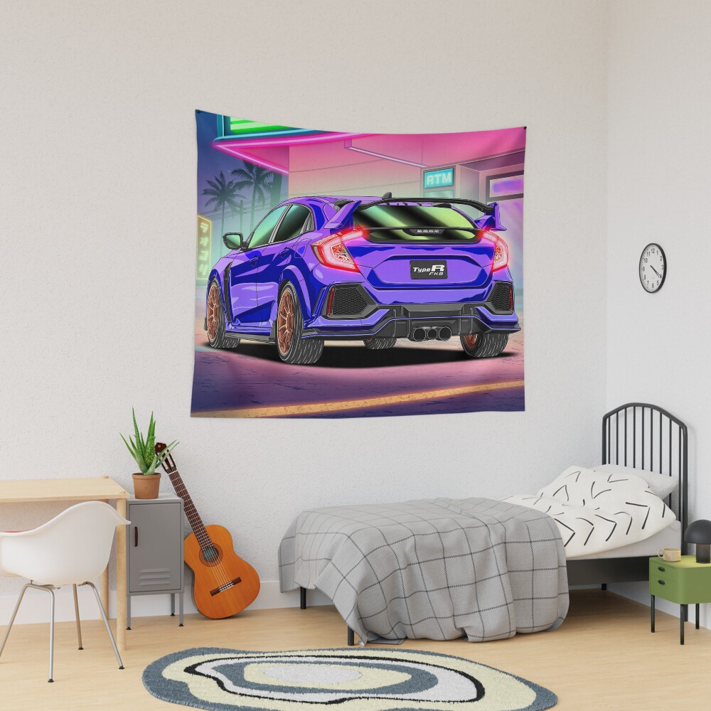 "Honda Civic Type R FK8 Neon Night" Poster for Sale by Joshirosung ...