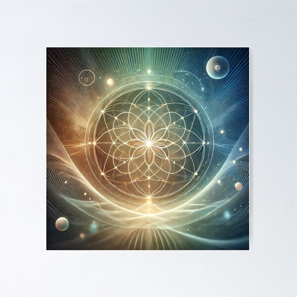 "Sacred geometry" Poster for Sale by ValerieStOnge | Redbubble