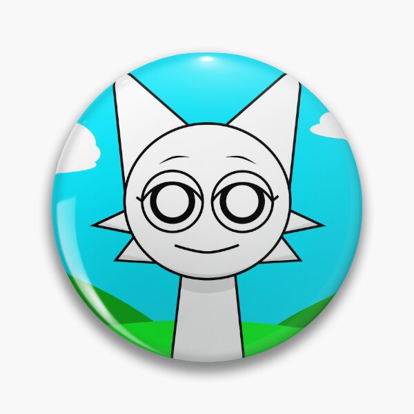"Sprunki Happy Wenda Outside (White)" Pin for Sale by PaintedPixel ...
