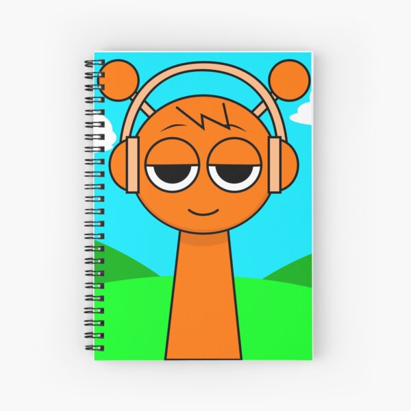 "Sprunki Happy Oren (Orange) Outside" Journal for Sale by PaintedPixel ...