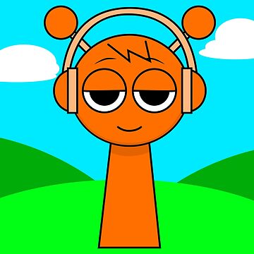 "Sprunki Happy Oren (Orange) Outside" Journal for Sale by PaintedPixel ...