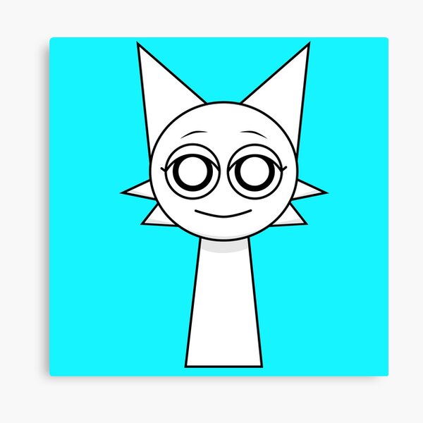 "Sprunki Happy Wenda (White)" Canvas Print for Sale by PaintedPixel ...