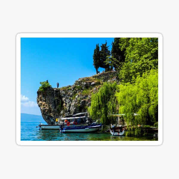 "St.Jovan Kaneo - Ohrid" Sticker for Sale by meribb | Redbubble