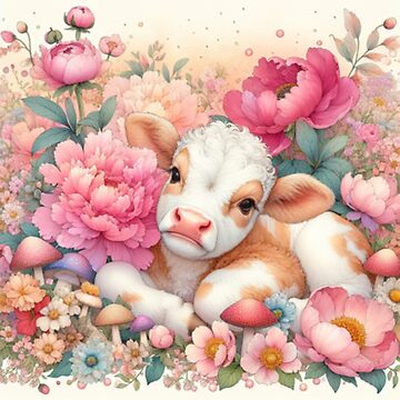 "Aurora The Cow" Sticker for Sale by 1ForSebastian | Redbubble