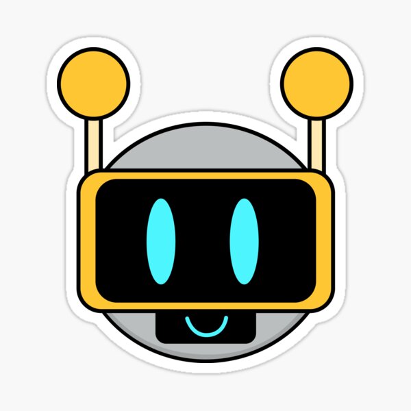 "Sprunki Happy Mr Fun Bot (Robot) Head" Sticker for Sale by ...
