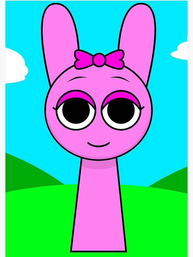 "Sprunki Pinki (Pink Bunny) Outside" Journal for Sale by PaintedPixel ...