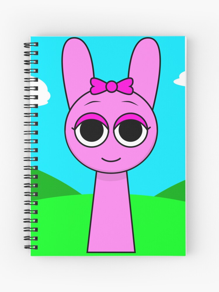 "Sprunki Pinki (Pink Bunny) Outside" Journal for Sale by PaintedPixel ...
