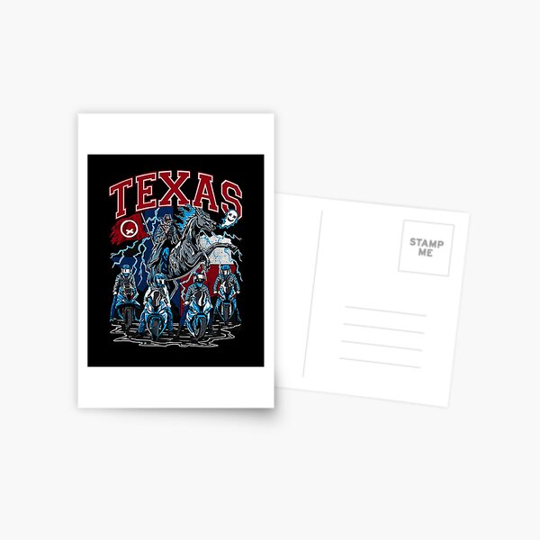 Postkarte for Sale mit "Quiet Club Racing - Ghost Racing Texas Design ...