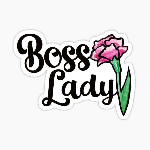 "Boss Lady" Sticker for Sale by BubbSnugg LC | Redbubble
