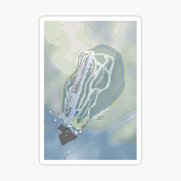 "Mont Rigaud Resort Trail Map" Sticker for Sale by mapsynergy | Redbubble