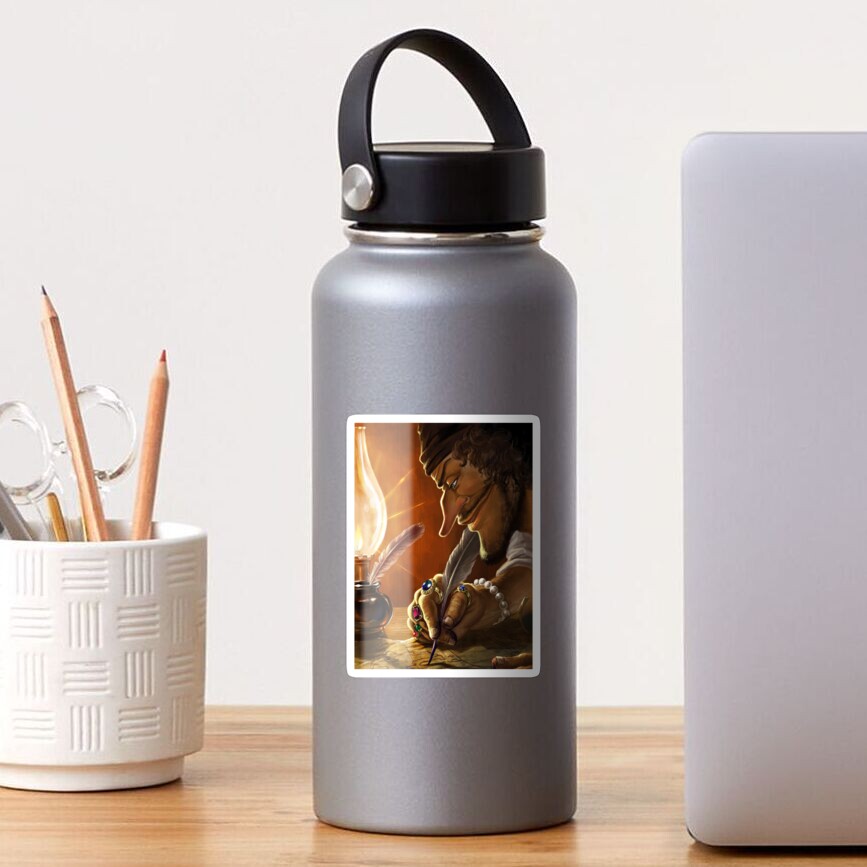 "Black Beard Writing Meme | " Sticker for Sale by Artlix Shop | Redbubble