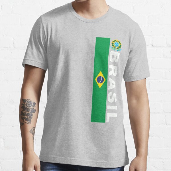 "Brasil Soccer Jersey Portuguese Brazilian Design" T-shirt for Sale by ...
