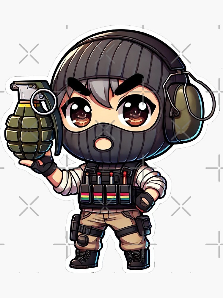 "Chibi Operative ''boomer''" Sticker for Sale by sgt-shoeshine | Redbubble