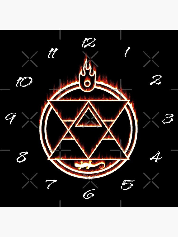 "The Flame Alchemist" Clock for Sale by RevolutionGFX | Redbubble
