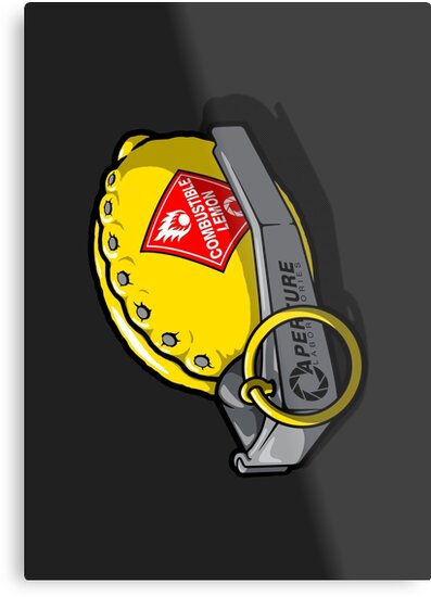 "Combustible Lemon" Metal Print by RevolutionGFX | Redbubble