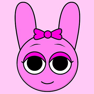 "Sprunki Happy Pinki (Pink Bunny) Head" Essential T-Shirt for Sale by ...