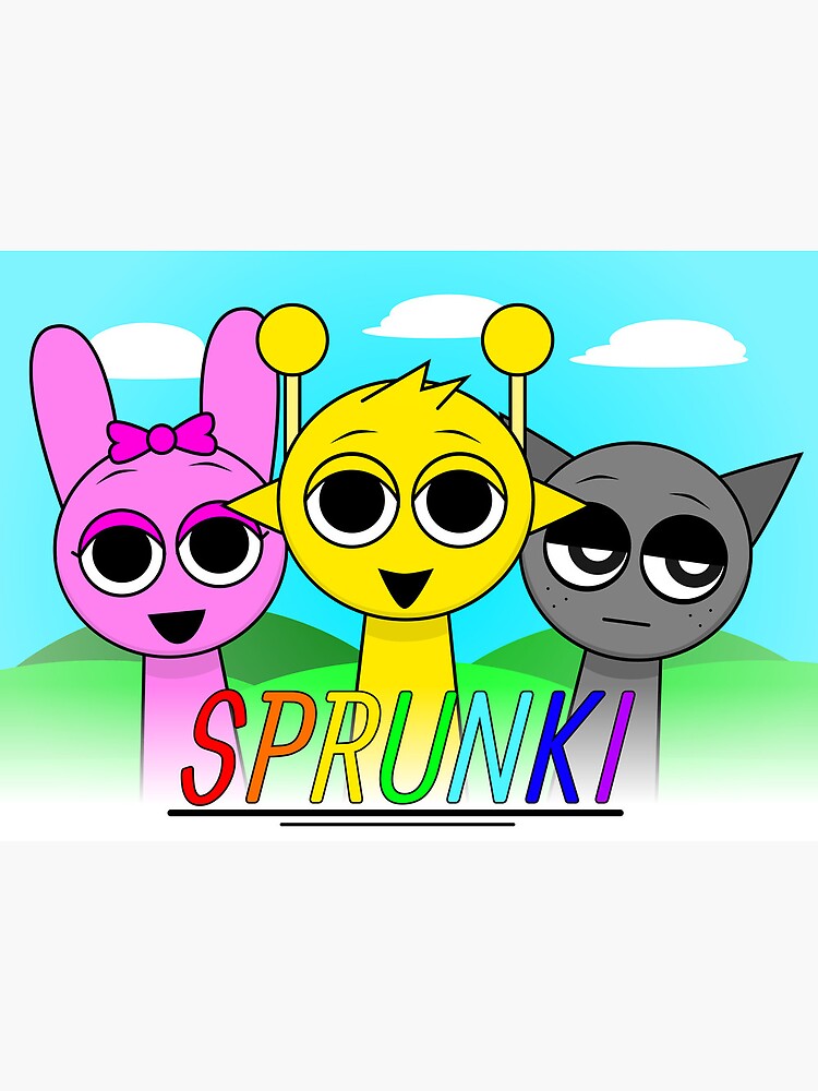 "Sprunki Poster: Simon, Pinki, Gray" Art Board Print for Sale by ...