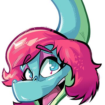"Liz the Bronto - Head" Sticker for Sale by Unlimited-Edge | Redbubble