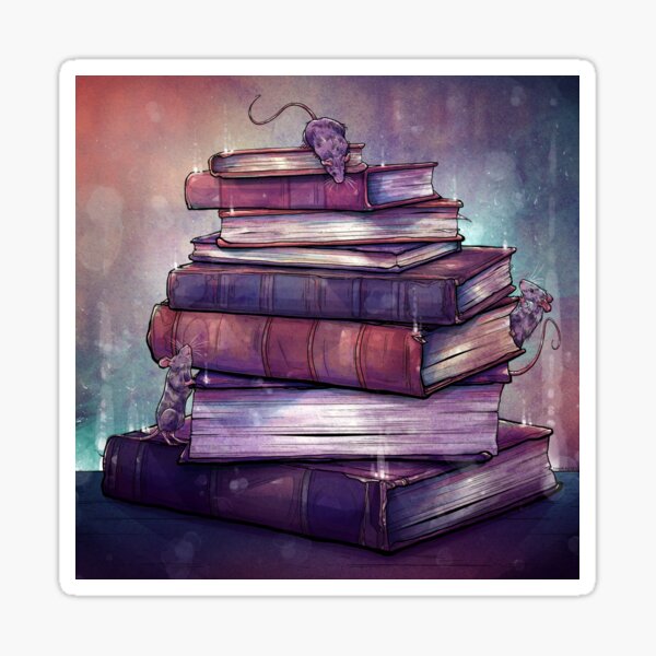 "Reading is Magic" Sticker for Sale by TaylorRoseArt | Redbubble