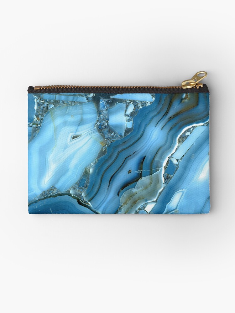 "Deep Blue Marble" Studio Pouches by Grafixmom | Redbubble