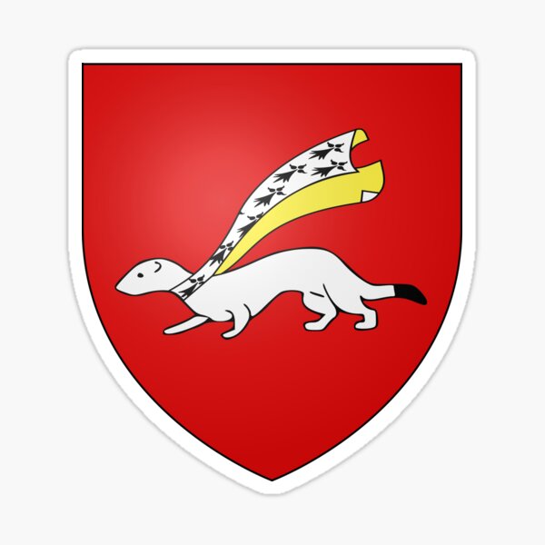 "Coat of Arms of Vannes, France" Sticker by PZAndrews | Redbubble