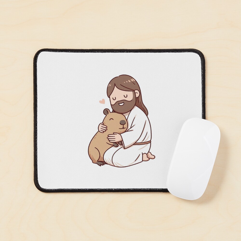 "jesus capybara" Sticker for Sale by CrossLifeStore | Redbubble