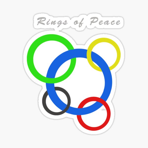 Olympic Rings Colors Olympic Rings Colors Stickers For Sale