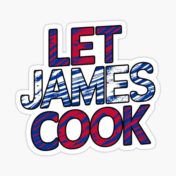 "Let James Cook!" Sticker for Sale by popupdesignshop | Redbubble