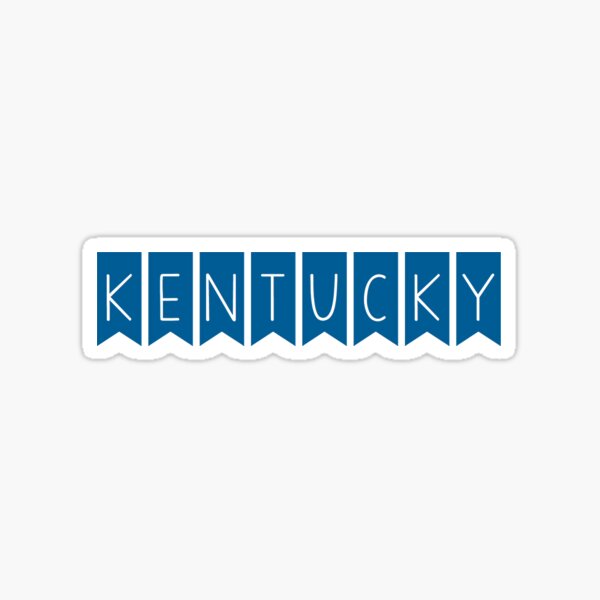 "kentucky" Sticker for Sale by clairekeanna | Redbubble