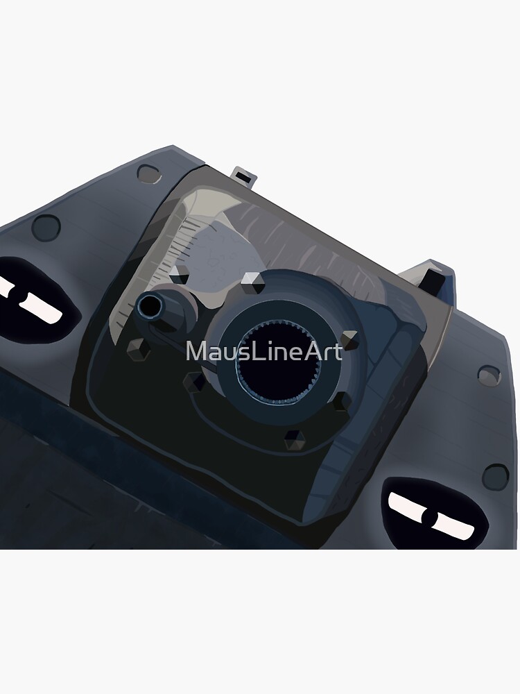 "Maus peeking" Sticker for Sale by MausLineArt | Redbubble