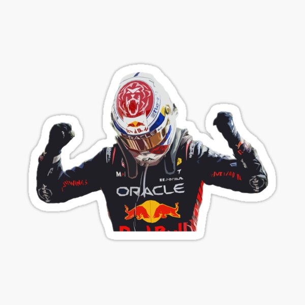 "Max Verstappen " Sticker for Sale by FormulaFrames | Redbubble