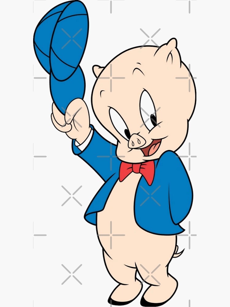 "porky pig" Sticker by cyrille1968 | Redbubble