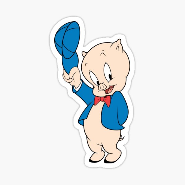 "porky pig" Sticker by cyrille1968 | Redbubble