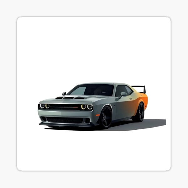 "Dodge Challenger" Sticker for Sale by Wishme Works | Redbubble