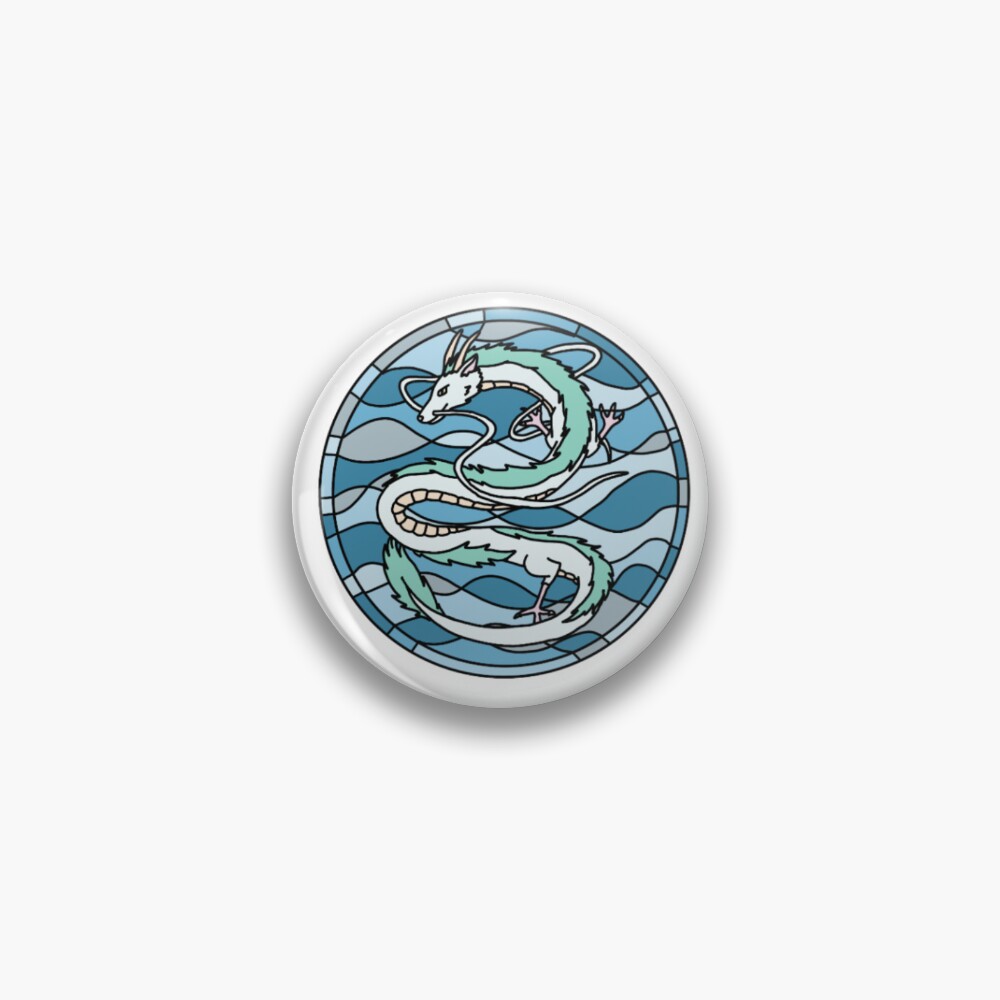 "Stained Glass Haku Dragon" Sticker for Sale by TheCraftsCurio | Redbubble