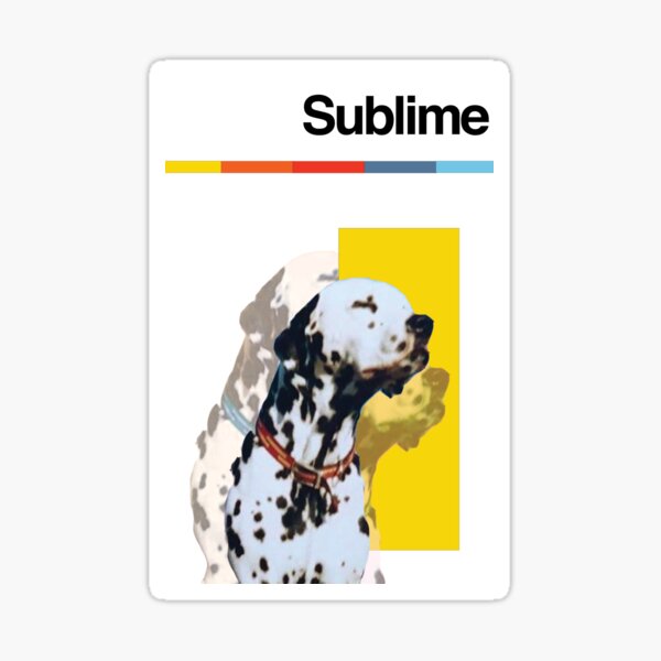 "Sublime Minimal Poster" Sticker for Sale by tazz131 | Redbubble