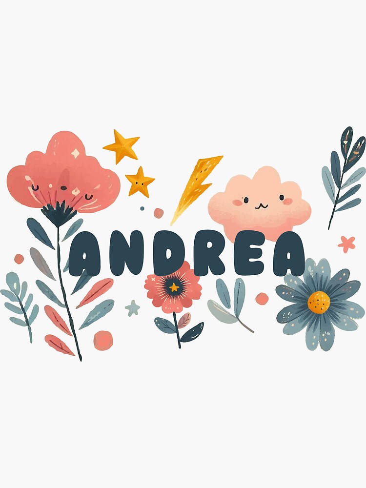 "Name Andrea - personalized" Sticker for Sale by karolinahinc | Redbubble