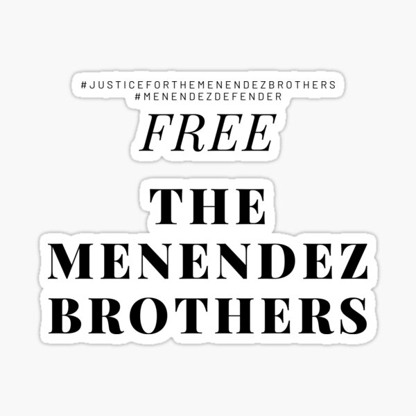 "Menendez Brothers" Sticker for Sale by Agit | Redbubble