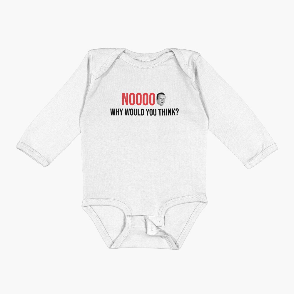 "NOOOOO why would you think?" Sticker for Sale by itsBobbyFinn | Redbubble